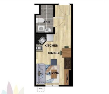 avida riala tower 4 studio unit floor plan | Land Asia Realty