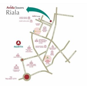 avida riala tower vicinity map | Land Asia Realty