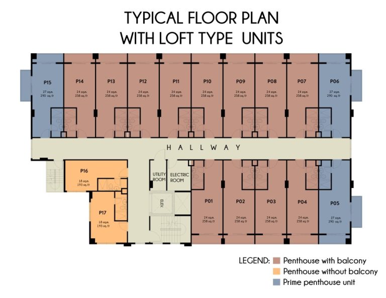 wellford-residences-typical-floor-plan-with-loft-units | Land Asia Realty