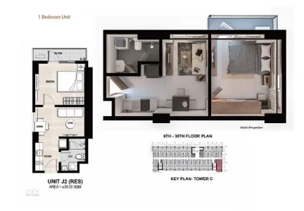 city-clou-floor-plan-1-bedroom | Land Asia Realty